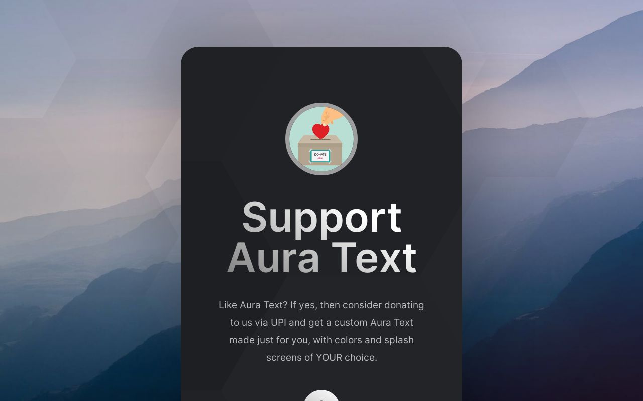 Support Aura Text